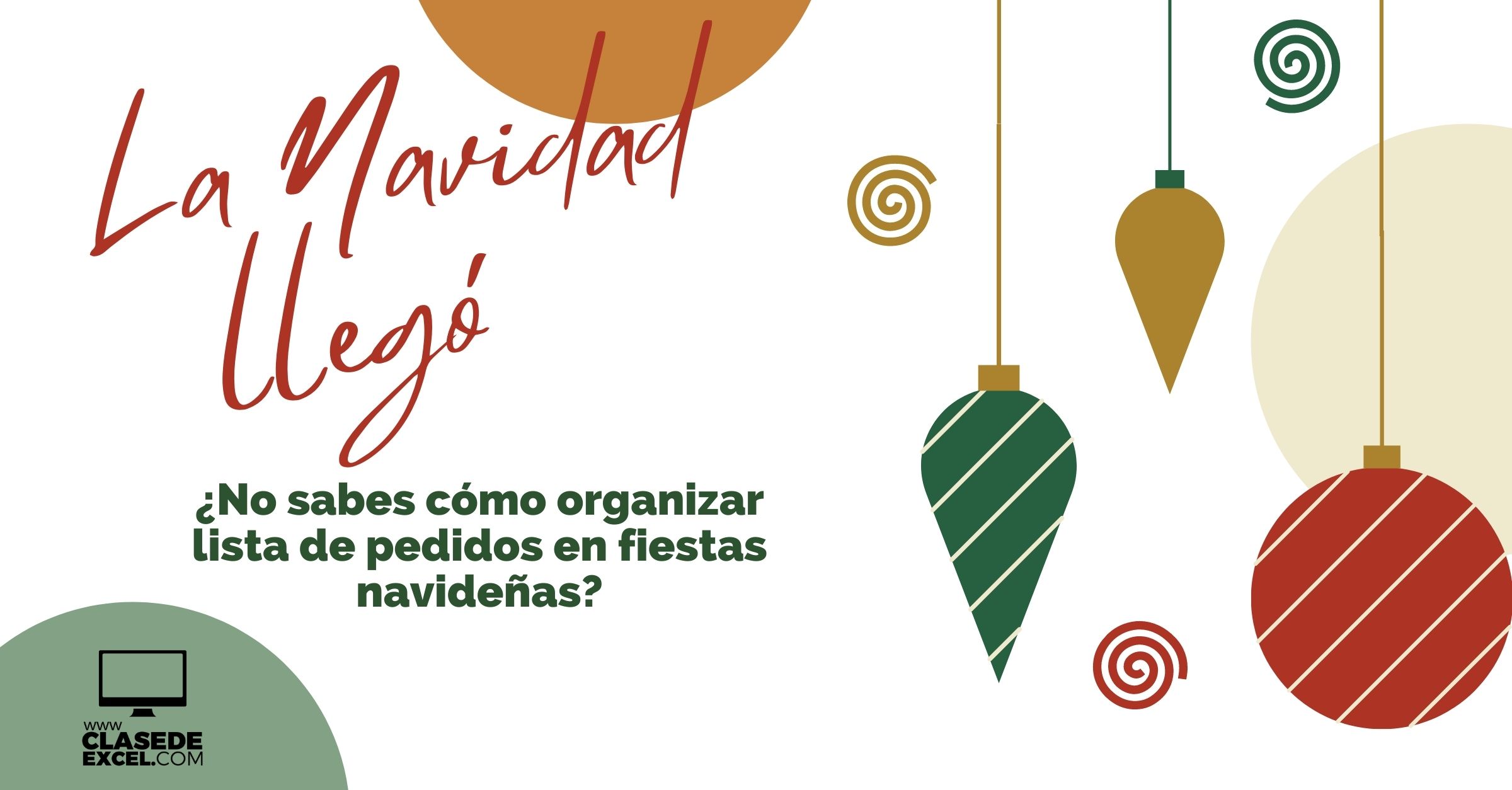 Logística de pedidos de Navidad en Excel